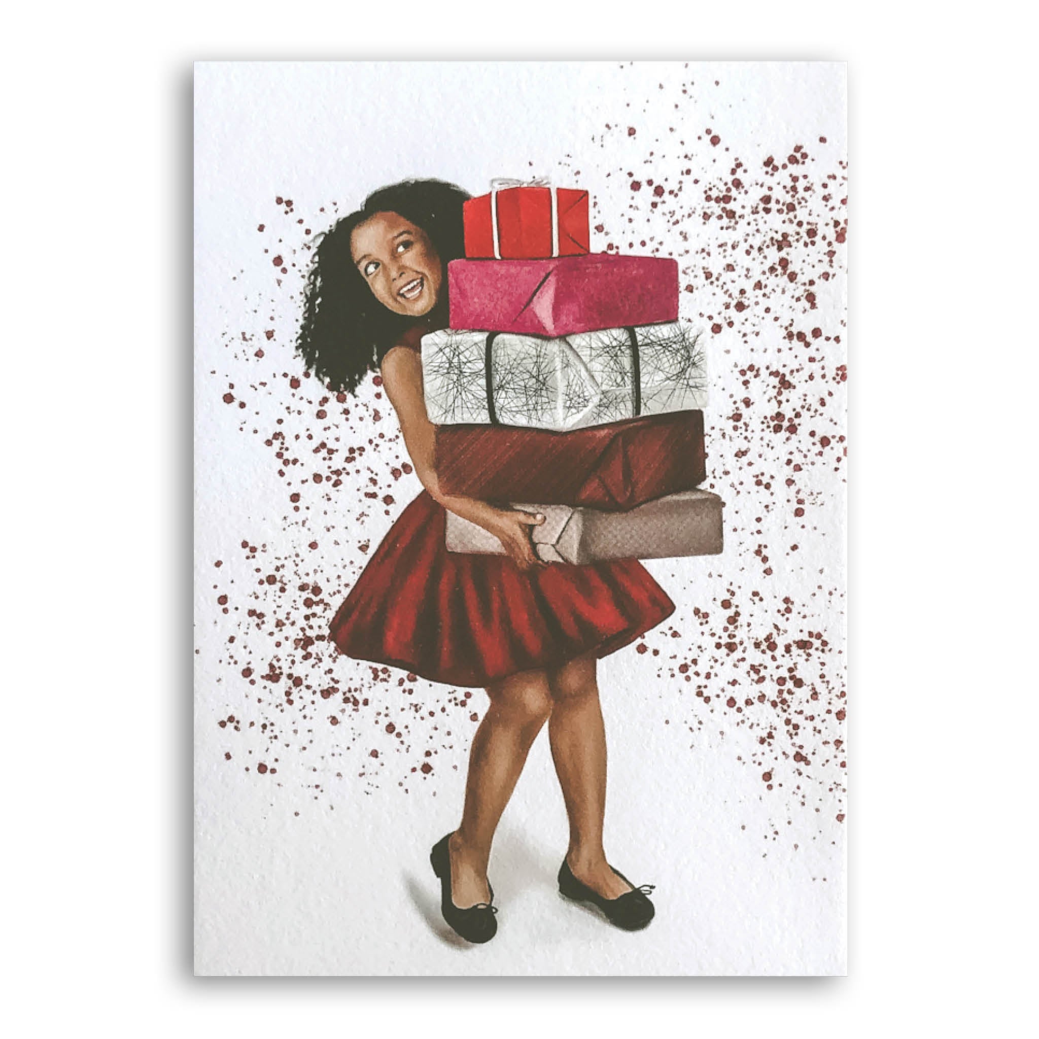 Art Print Greeting Gift Card - Celebrating – Artingifting.com